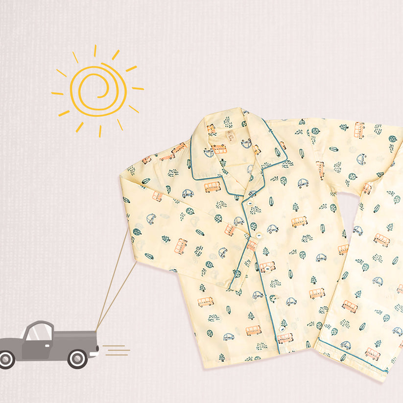 Wheels & Bus Night Suit – FIRKY